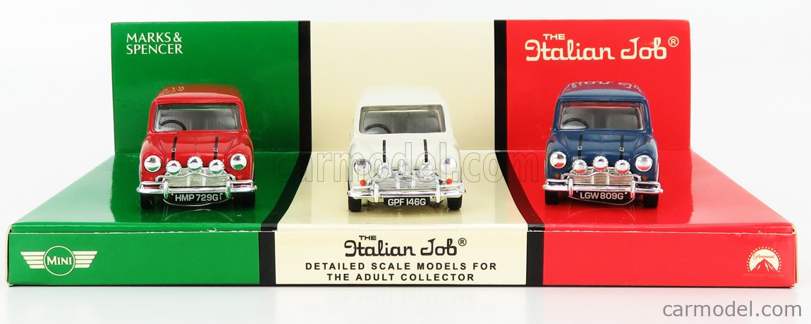 CORGI T09-07550-2671 Scale 1/43 | MINI SET 3X COOPER THE ITALIAN JOB ...
