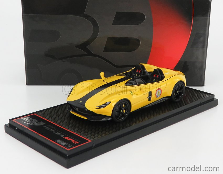 BBR-MODELS BBRC221FST Scale 1/43 | FERRARI MONZA SP2 2018 GIALLO MODENA ...