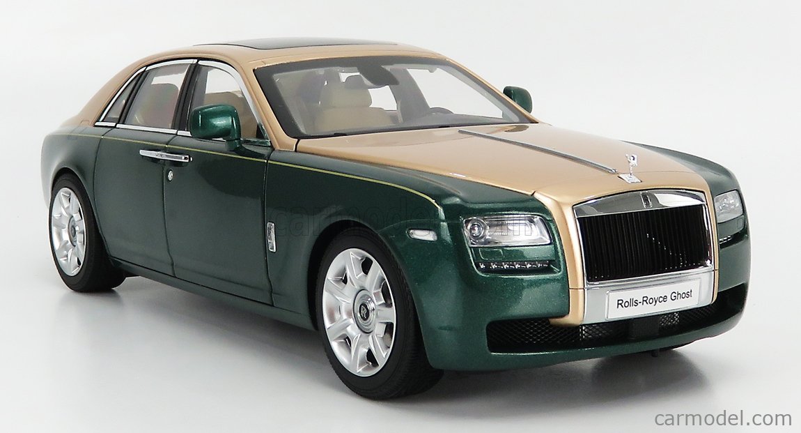 KYOSHO 08802GRG Escala 1/18 | ROLLS ROYCE GHOST 2011 BROOKLANDS GREEN GOLD