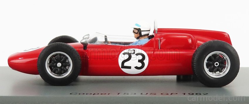 SPARK-MODEL S8067 Scale 1/43 | COOPER F1 T53 N 23 USA GP 1962 T.MAYER RED