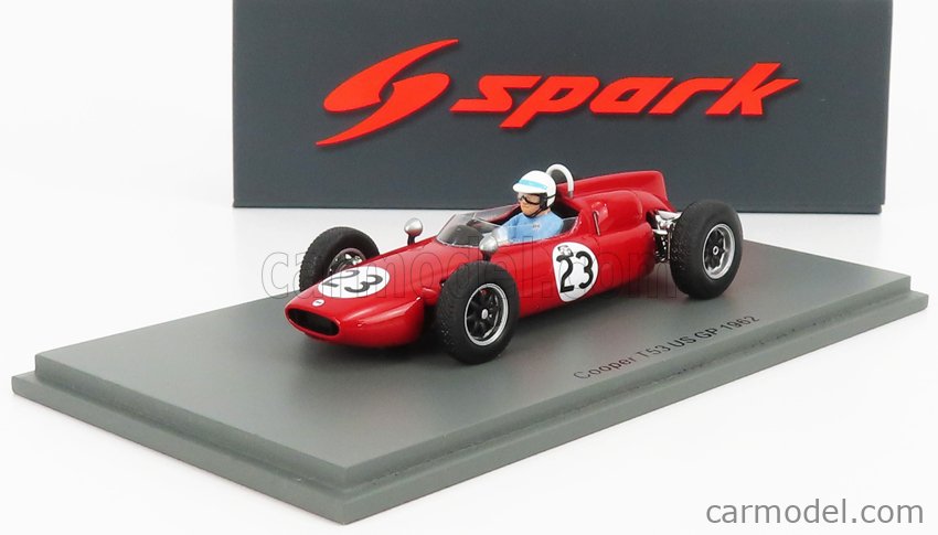 SPARK-MODEL S8067 Scale 1/43 | COOPER F1 T53 N 23 USA GP 1962 T.MAYER RED