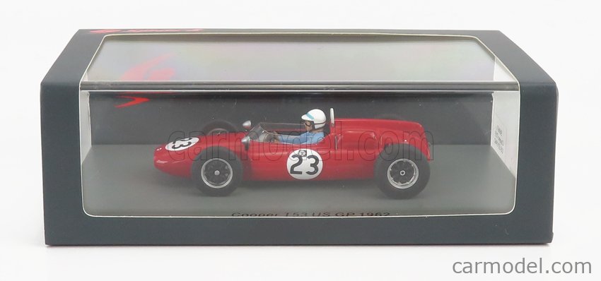 SPARK-MODEL S8067 Scale 1/43 | COOPER F1 T53 N 23 USA GP 1962 T.MAYER RED