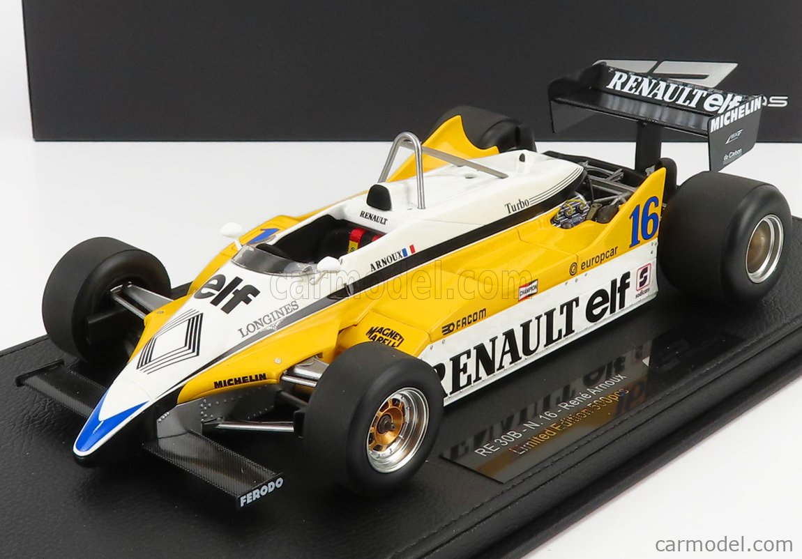 GP-REPLICAS GP103B Scale 1/18 | RENAULT F1 RE30B V6 TURBO TEAM RENAULT ...