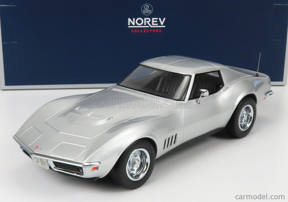 NOREV 189032 Scale 1/18 | CHEVROLET CORVETTE COUPE 1969 SILVER
