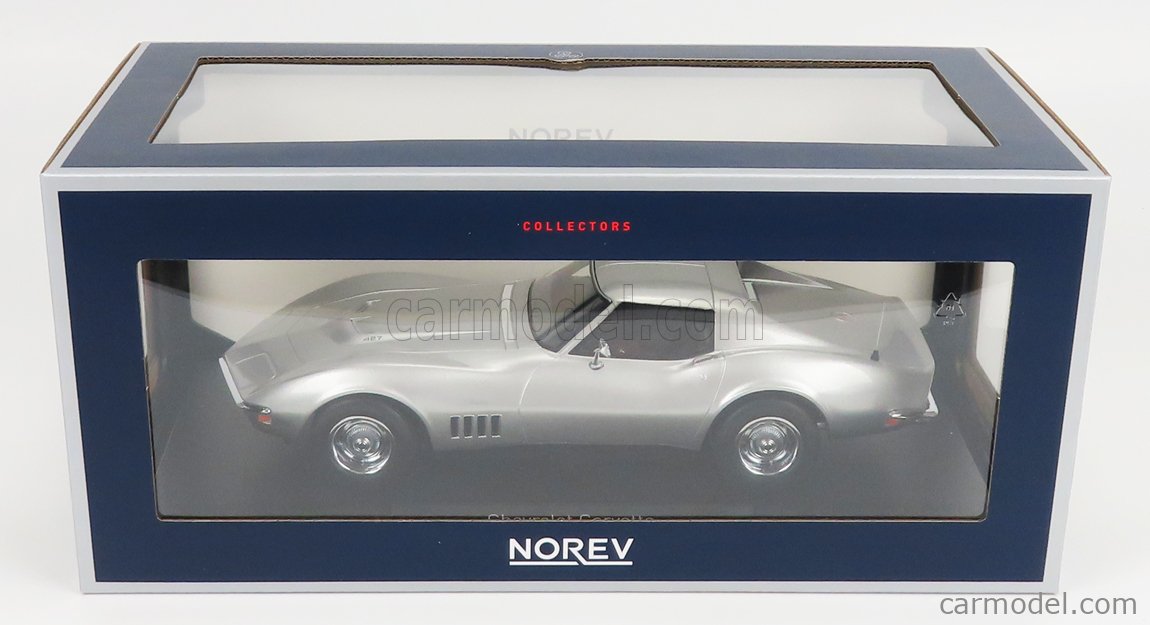 NOREV 189032 Scale 1/18 | CHEVROLET CORVETTE COUPE 1969 SILVER