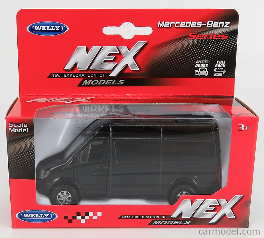 WELLY WE43730BK Escala 1/34 | MERCEDES BENZ SPRINTER VAN 2018 BLACK