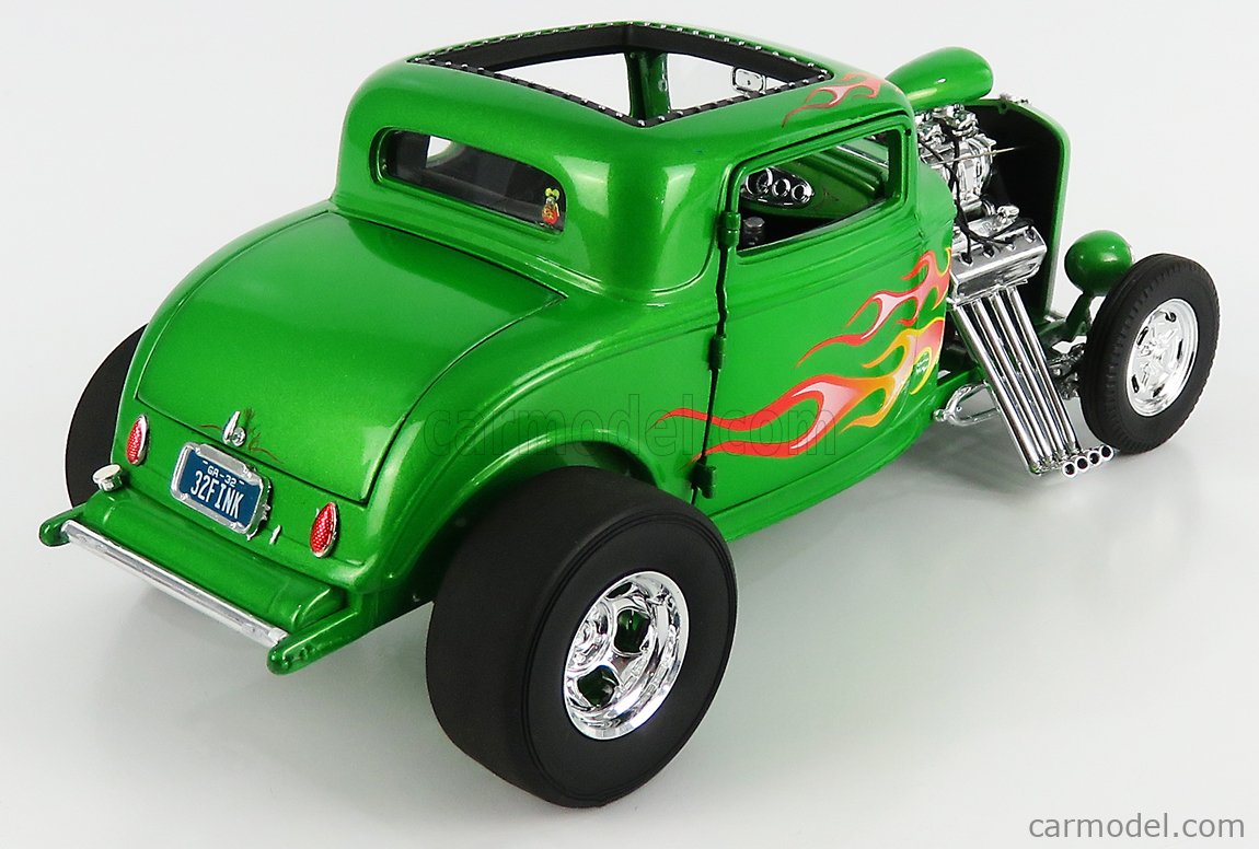 ACME-MODELS A1805019 Scale 1/18 | FORD USA HOT ROD 3-WINDOW 1932 GREEN