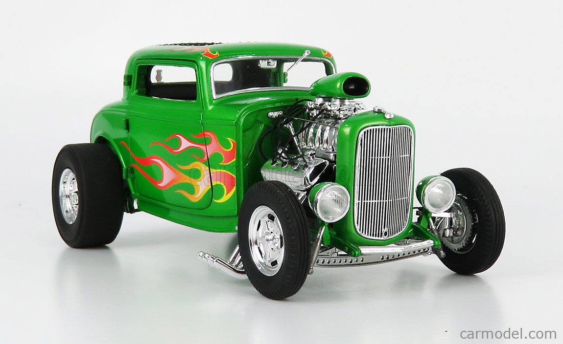 ACME-MODELS A1805019 Scale 1/18 | FORD USA HOT ROD 3-WINDOW 1932 GREEN