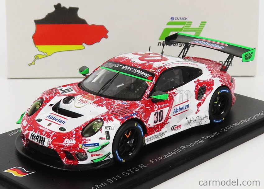 SPARK-MODEL SG789 Scale 1/43 | PORSCHE 911 991-2 GT3 R TEAM FRIKADELLI ...