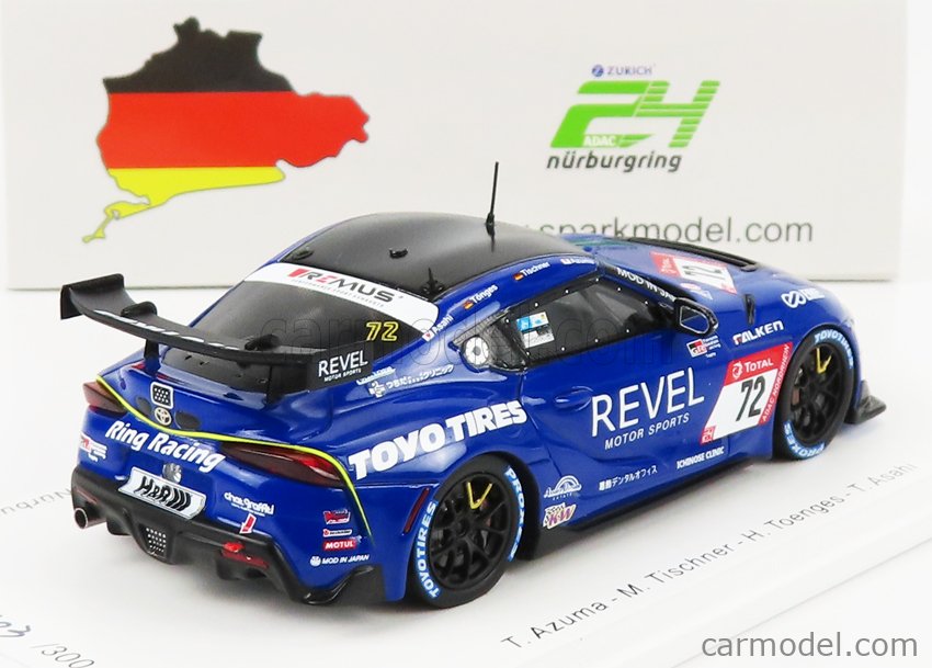 SPARK-MODEL SG776 Scale 1/43 | TOYOTA SUPRA TEAM NOVEL RACING N 72 24h ...