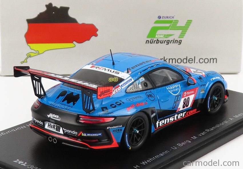 SPARK-MODEL SG769 Scala 1/43 | PORSCHE 911 991-2 GT3 CUP TEAM HUBER ...