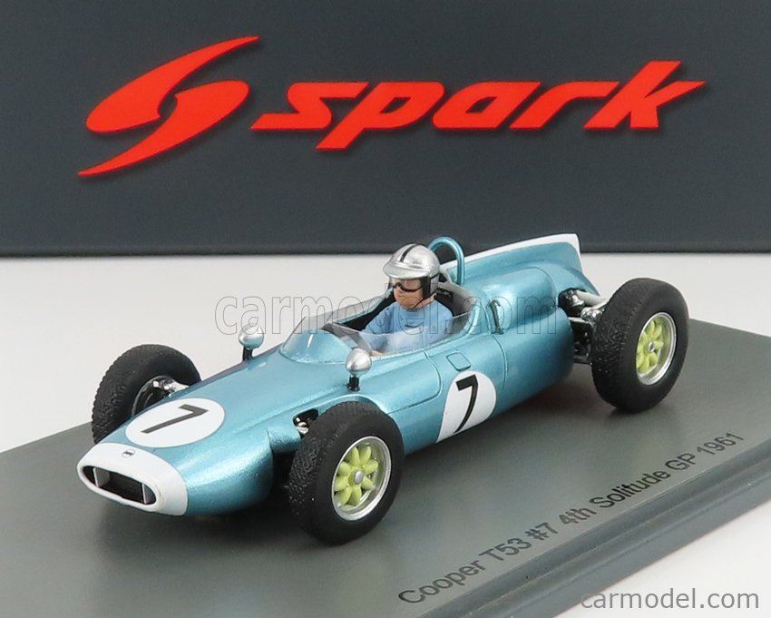 SPARK-MODEL S8066 Scale 1/43 | COOPER F1 T53 N 7 SOLITUDE GERMAN GP ...