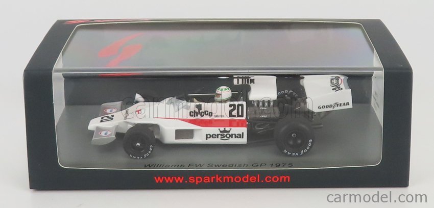 SPARK-MODEL S7488 Scale 1/43 | WILLIAMS F1 FW N 20 SWEDEN GP 1975 D ...