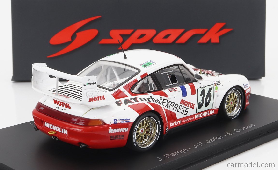 SPARK-MODEL S4445 Scale 1/43 | PORSCHE 911 993 GT2 EVO 3.6L TURBO TEAM SOCIETE LARBRE ...