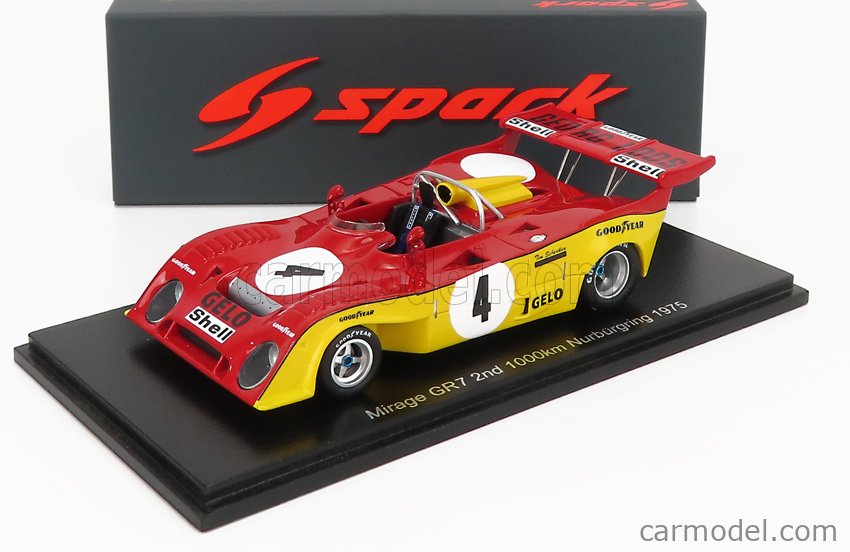 SPARK-MODEL S0315 Scale 1/43 | MIRAGE GR7 N 4 2nd 1000km NURBURGRING ...