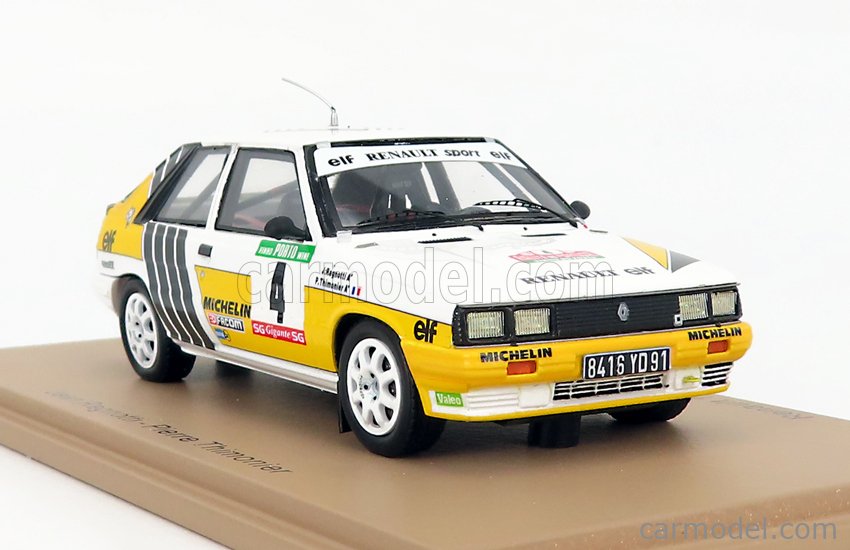 SPARK-MODEL S5568 Scale 1/43 | RENAULT R11 TURBO N 4 2nd RALLY PORUGAL ...