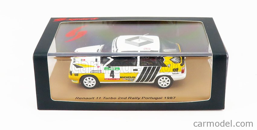 SPARK-MODEL S5568 Scale 1/43 | RENAULT R11 TURBO N 4 2nd RALLY PORUGAL ...