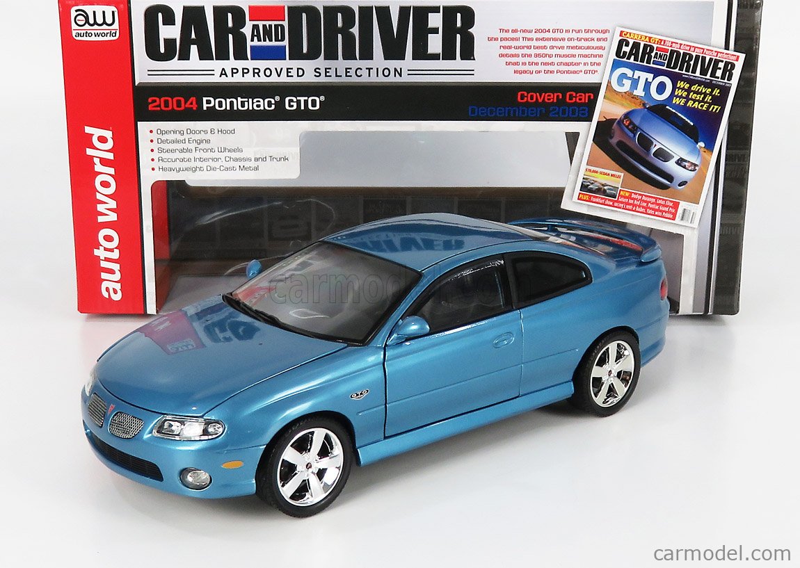 AUTOWORLD AMM1025/06 Scale 1/18 | PONTIAC GTO COUPE CAR & DRIVER 2004 ...