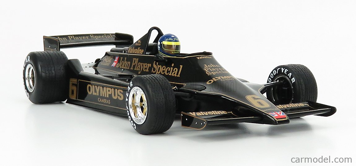 MCG MCG18605F Scale 1/18 | LOTUS F1 79 JPS N 6 WINNER AUSTRIAN GP 1978 RONNIE PETERSON BLACK GOLD