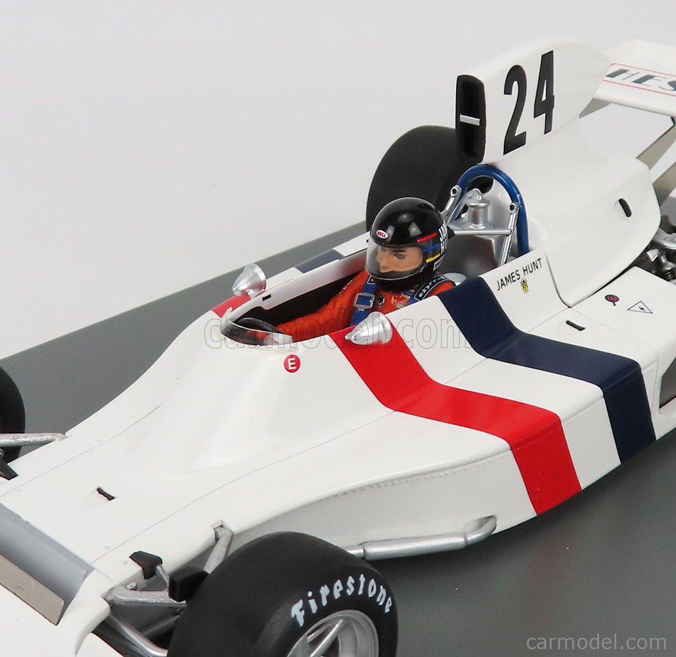 SPARK-MODEL 18S575 Scale 1/18 | HESKETH F1 308 N 24 3rd SWEDEN GP 1974 ...