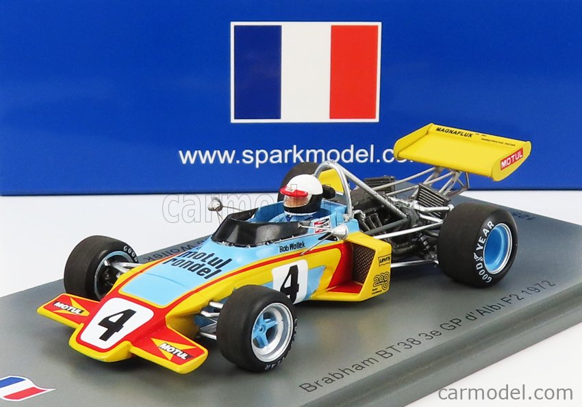 SPARK-MODEL SF243 Scale 1/43 | BRABHAM F2 BT38 N 4 D'ALBI GP 1972 B ...