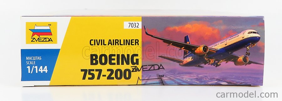 ZVEZDA 7032 Scale 1/144 | BOEING 757-200 AIRPLANE CIVIL AIRLINER 1982