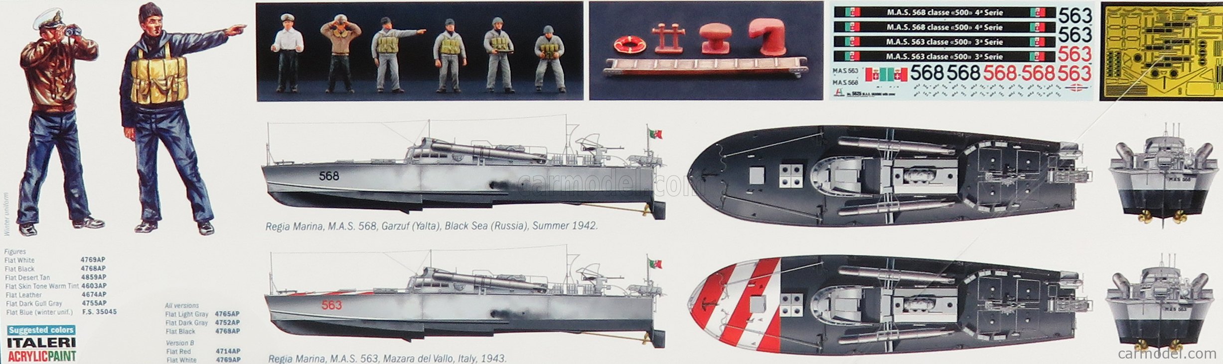 ITALERI IT5626 Scala 1/35 | BOAT MAS M.A.S. 563/568 MILITARY WITH CREW