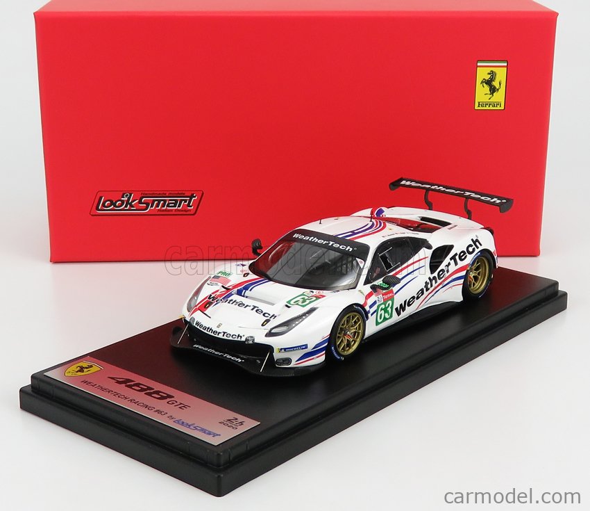 LOOKSMART LSLM107 Scale 1/43 | FERRARI 488 GTE EVO 3.9L TURBO V8 TEAM ...