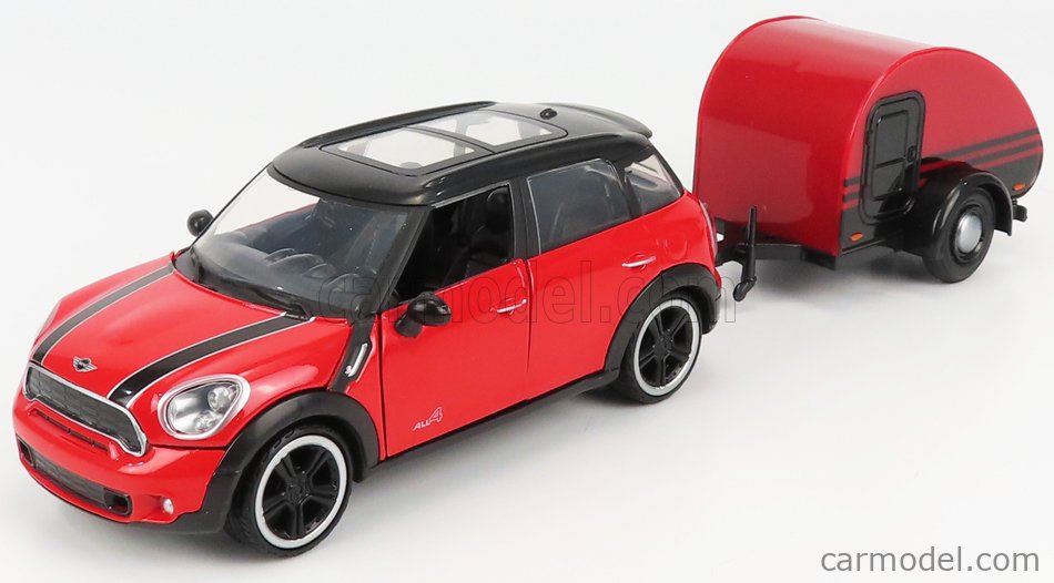 MOTOR-MAX 79761 Scale 1/24 | MINI COOPER S COUNTRYMAN WITH TRAILER 2011 ...