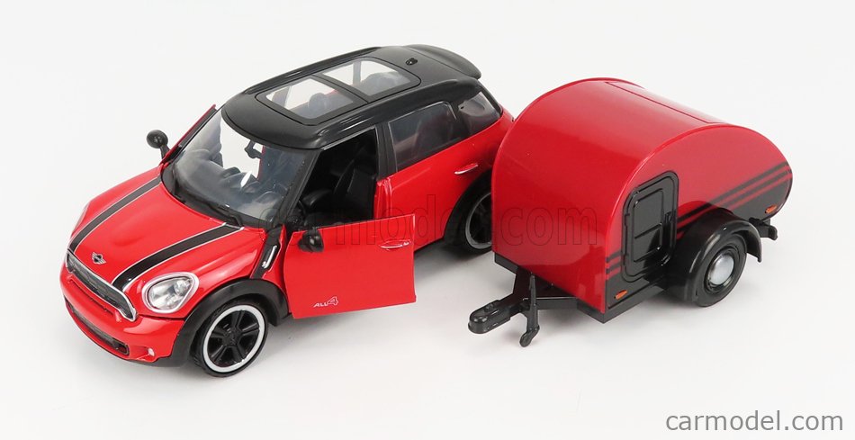 MOTOR-MAX 79761 Scale 1/24 | MINI COOPER S COUNTRYMAN WITH TRAILER 2011 ...