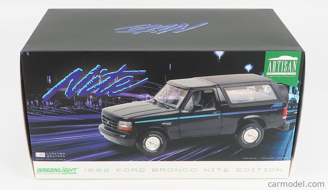 GREENLIGHT 19088 Scale 1/18 | FORD USA BRONCO HARD-TOP CLOSED NITE ...