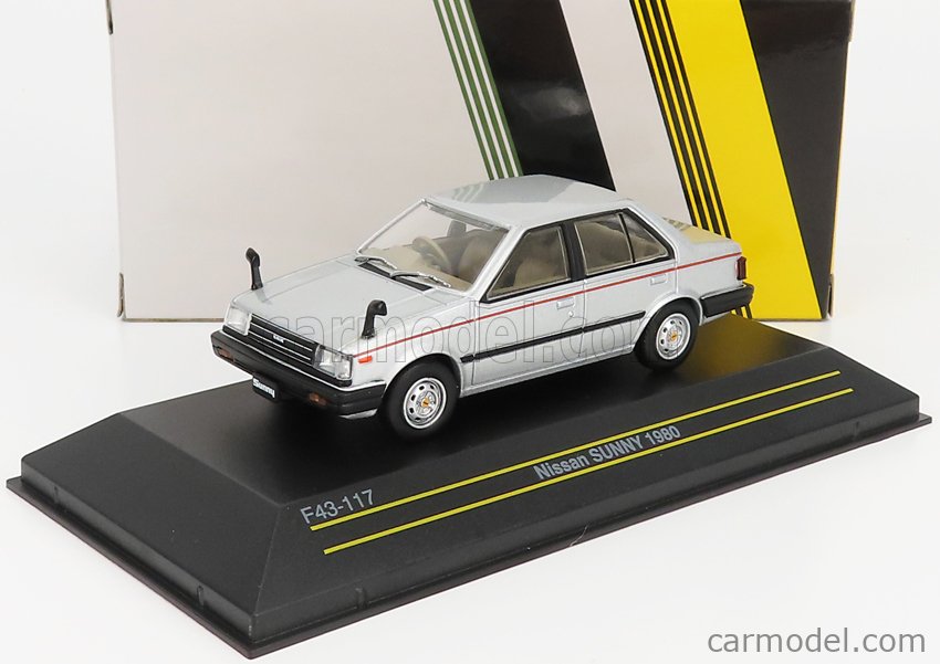 FIRST43-MODELS F43-117 Scale 1/43 | NISSAN SUNNY RHD 1980 SILVER