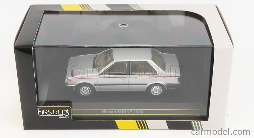 FIRST43-MODELS F43-117 Scale 1/43 | NISSAN SUNNY RHD 1980 SILVER
