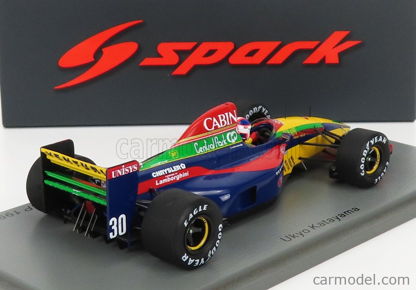 SPARK-MODEL S6967 Scale 1/43 | VENTURI F1 LC92 N 30 AFRIQUE DEL SUD GP ...