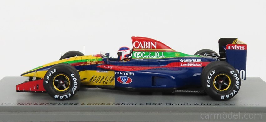 SPARK-MODEL S6967 Scale 1/43 | VENTURI F1 LC92 N 30 AFRIQUE DEL SUD GP ...