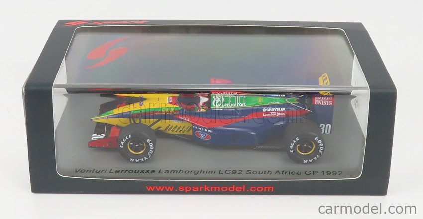 SPARK-MODEL S6967 Scale 1/43 | VENTURI F1 LC92 N 30 AFRIQUE DEL SUD GP ...