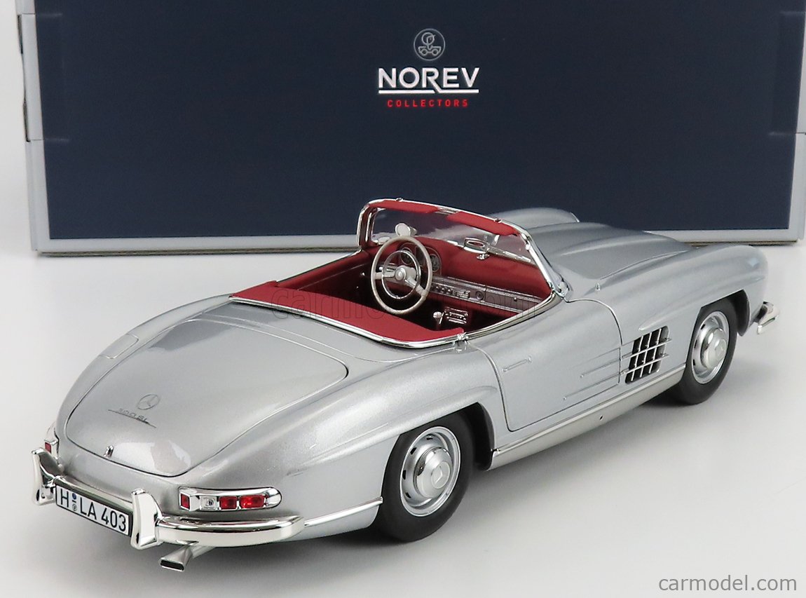 NOREV 183890 Scale 1/18 | MERCEDES BENZ SL-CLASS 300SL ROADSTER 1957 SILVER