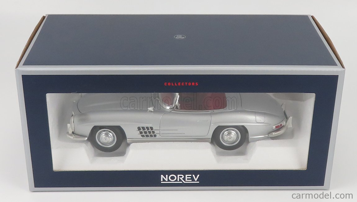NOREV 183890 Scale 1/18 | MERCEDES BENZ SL-CLASS 300SL ROADSTER 1957 SILVER
