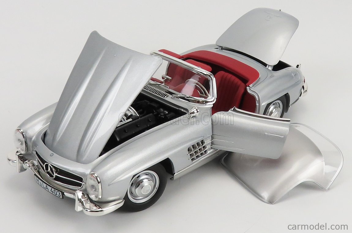 NOREV 183890 Scale 1/18 | MERCEDES BENZ SL-CLASS 300SL ROADSTER 1957 SILVER