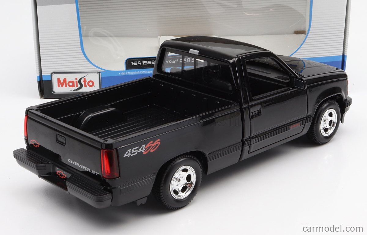MAISTO 32901Z Escala 1/24 | CHEVROLET 454 SS PICK-UP 1993 BLACK
