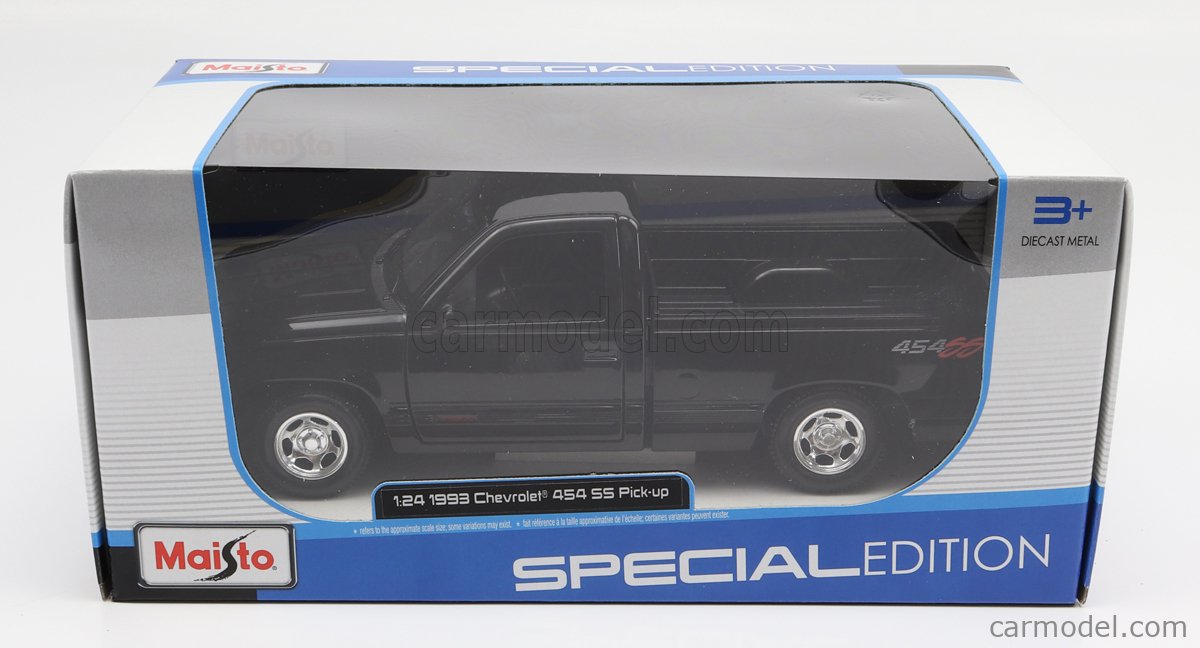 MAISTO 32901Z Escala 1/24 | CHEVROLET 454 SS PICK-UP 1993 BLACK