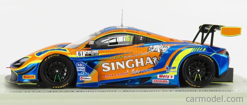 SPARK-MODEL SA208 Scale 1/43 | McLAREN 720S GT3 TEAM ABSSA MOTORSPORT N ...