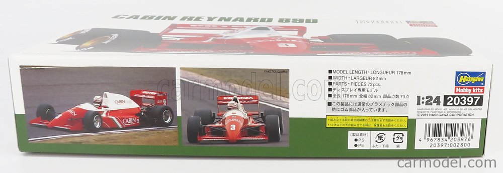 HASEGAWA 20397 Echelle 1/24 | REYNARD F3000 89D TEAM BABIN RACING N 3 SEASON 1989 T.SUZUKI