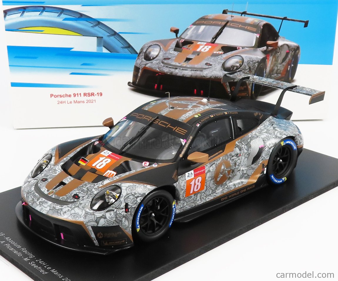 SPARK-MODEL 18S701 Scale 1/18 | PORSCHE 911 991-2 4.2L RSR-19 TEAM ABSOLUTE RACING N 18 24h LE ...