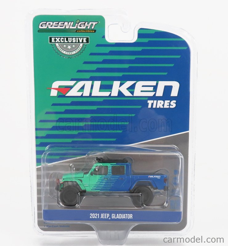 GREENLIGHT 30298 Scale 1/64 | JEEP GLADIATOR PICK-UP FALKEN TYRES 2021 ...