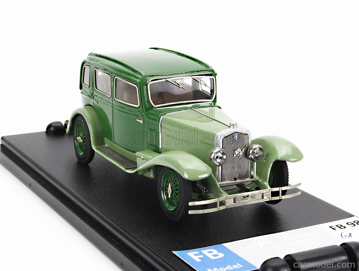 FB-MODEL FB098i Masstab: 1/43 | ALFA ROMEO 6C 1750 BERLINE 1931 2 TONE ...