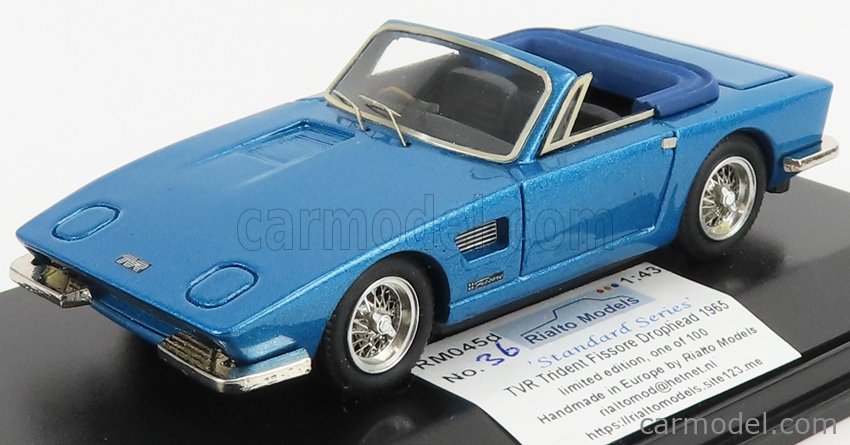 RIALTO-MODELS RM045D Scale 1/43 | TVR TRIDENT DROPHEAD FISSORE SPIDER ...