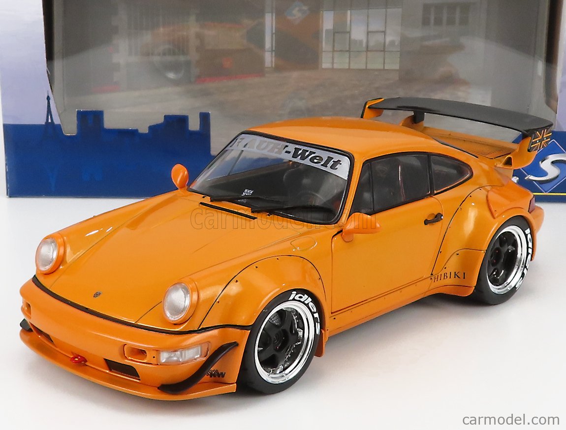 SOLIDO 1807501 Scale 1/18 | PORSCHE 911 964 RWB RAUH WELT 1992 ORANGE