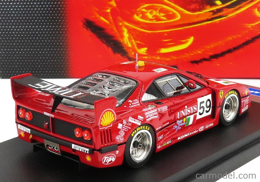 BBR-MODELS ROMU02F40 Scale 1/43 | FERRARI F40 GTE 3.5L TURBO V8 TEAM ...