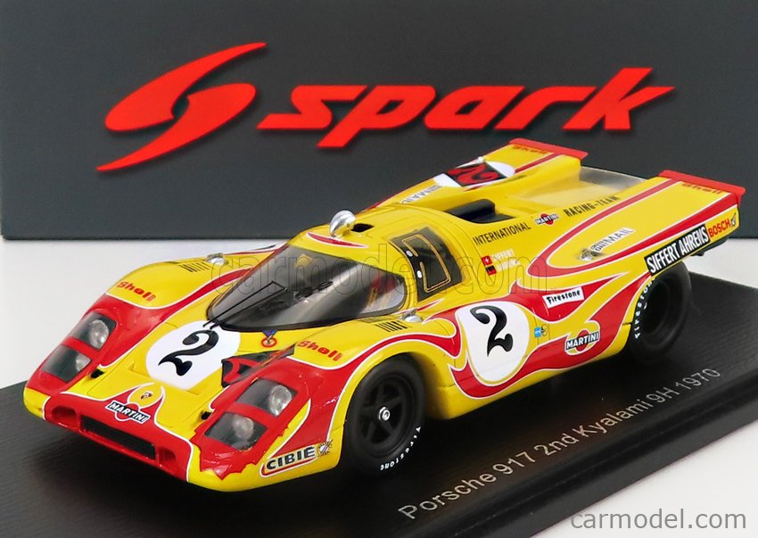 SPARK-MODEL S9980 Escala 1/43 | PORSCHE 917 4.5L N 2 2nd 9h KYALAMI 1970 J.SIFFERT - K.AHRENS ...